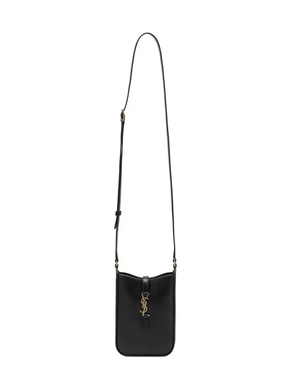 Saint Laurent Leather 5 To 7 Mini Bag - Black