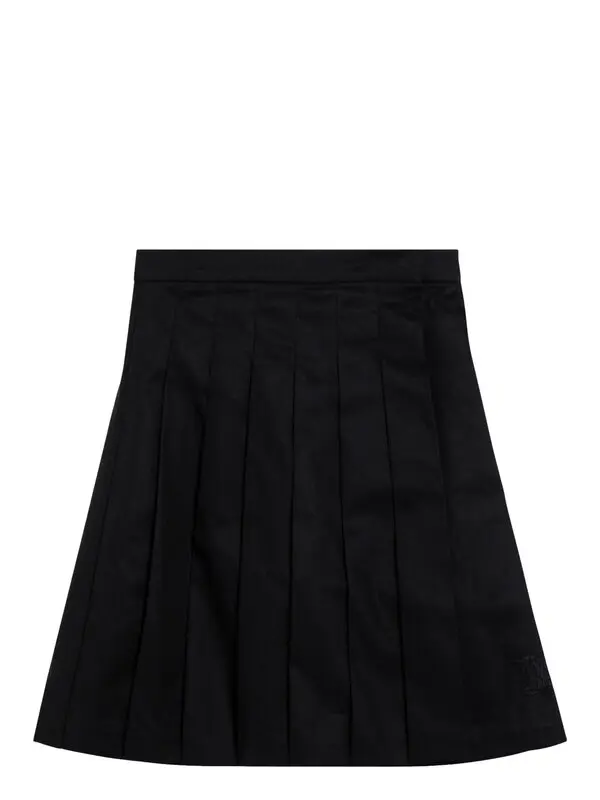 Burberry Cotton-blend Pleated Skirt - Black