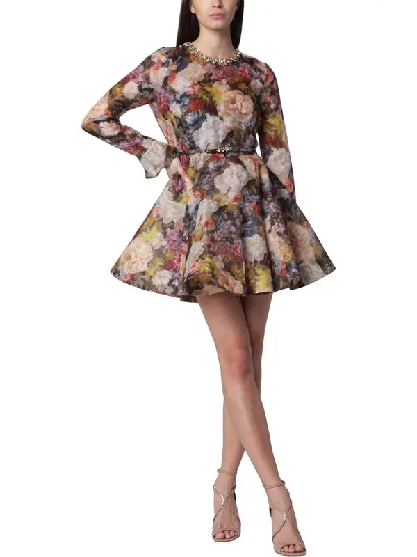 Zimmermann Alchemy Peplum Mini Dress - Multicolor