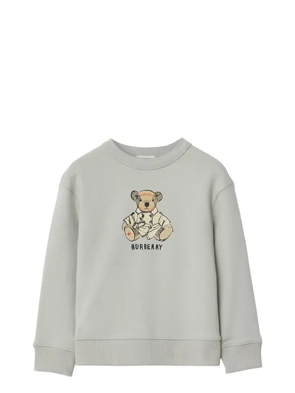 Burberry Thomas Bear Print Sweatshirt - Grey
