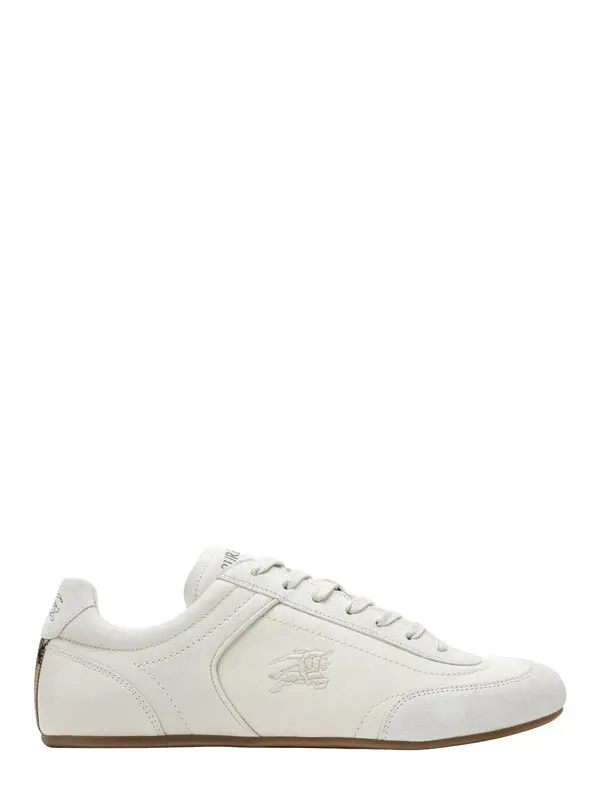 Burberry Leather Knight Runner Sneakers - Beige