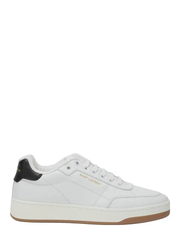 Saint Laurent Sl/61 Smooth Leather Sneakers - White