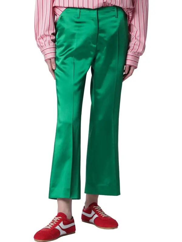 Dries Van Noten Cotton-blend Trousers - Green