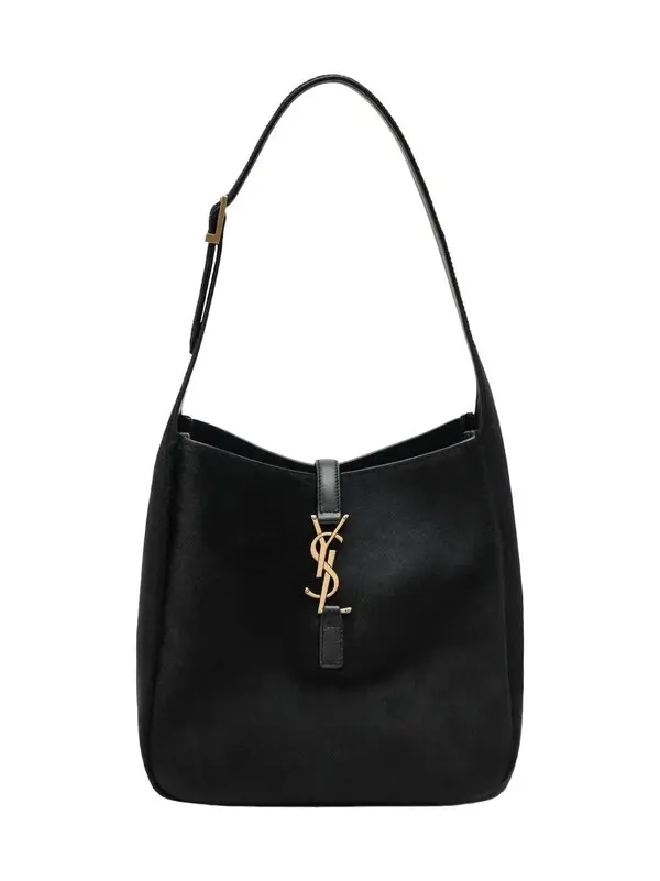 Saint Laurent Le 5 À 7 Shoulder Bag In Pony-effect Leather - Black