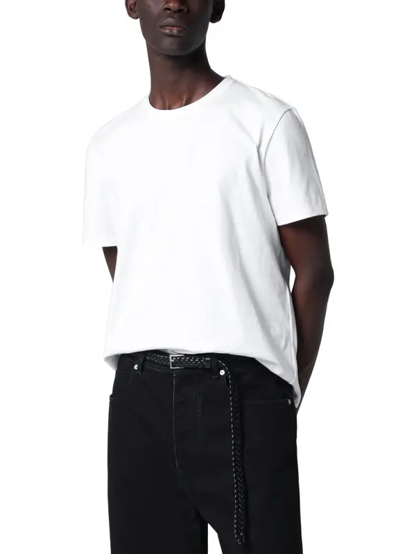 Saint Laurent Oversized Cotton T-shirt With Cassandre Logo - White