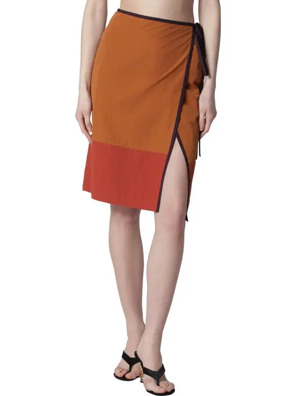 Saint Laurent Mid-rise Pencil Skirt - Yellow