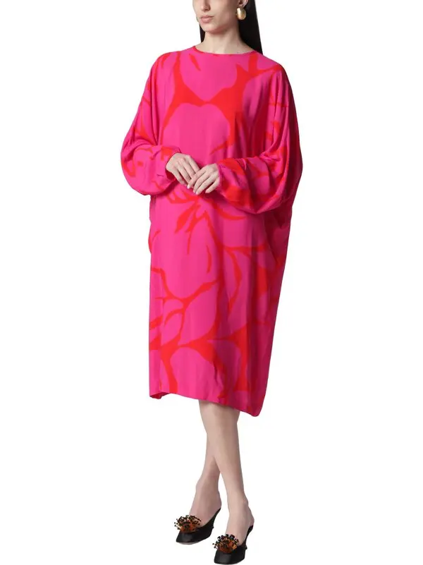 Dries Van Noten Viscose Printed Dress - Pink
