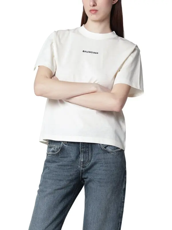 Balenciaga Medium Fit T-shirt - White