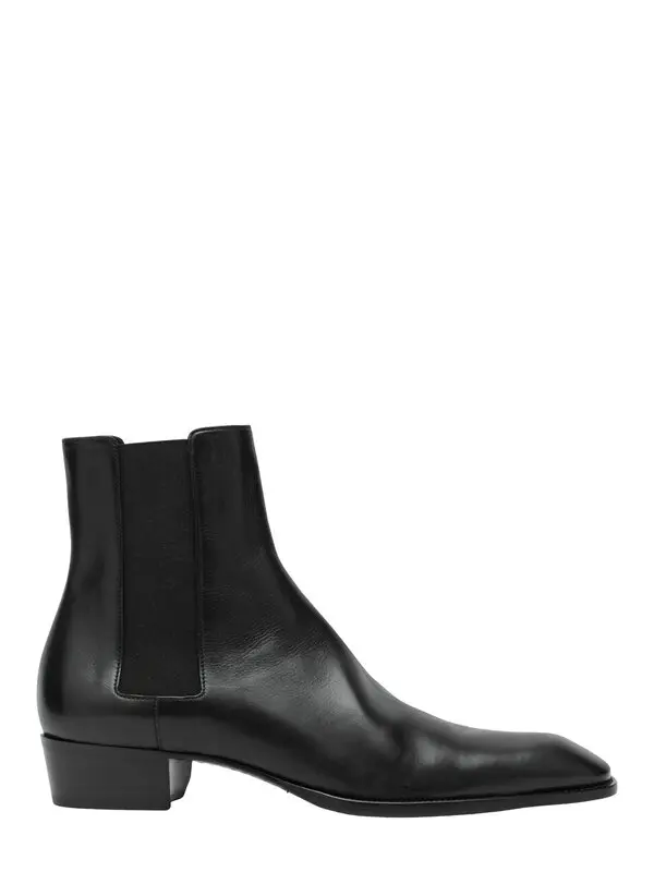 Saint Laurent Stanton Chelsea Boots - Black