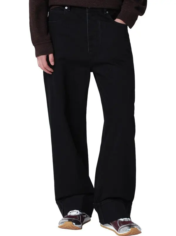 Bottega Veneta Faded Turn-up Jeans - Black