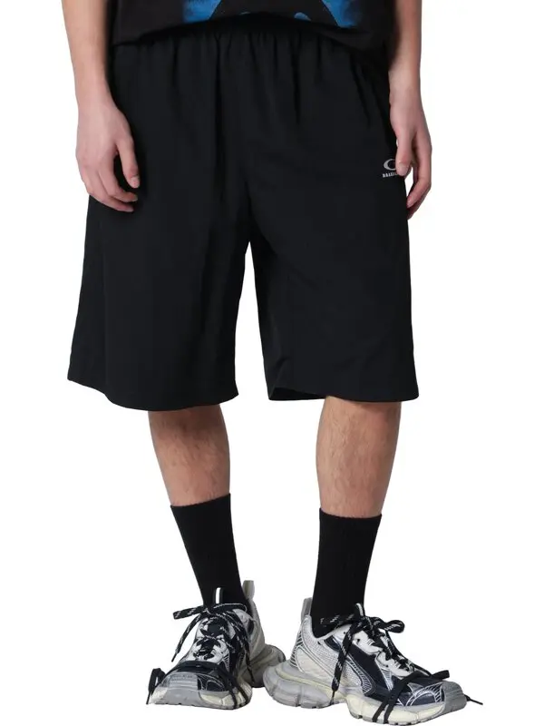 Balenciaga Bermuda Shorts In Loop Sports Icon Technical Polyamide - Black