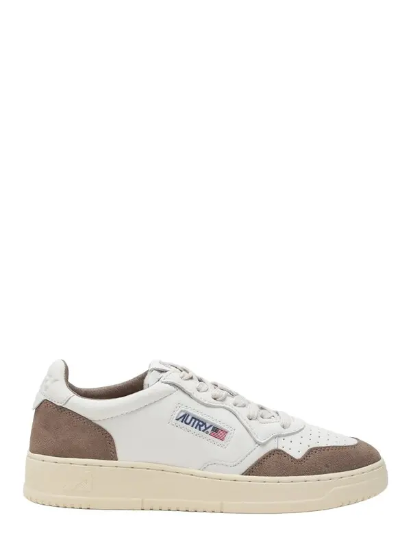AUTRY Medalist Low Leather And Suede Sneakers - White