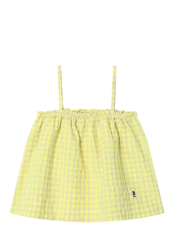 BOBO CHOSES Top In Vichy Fabric - Yellow