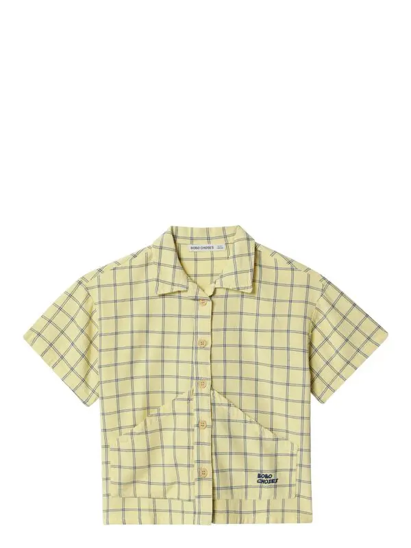 BOBO CHOSES Shirt With Check Pattern - Yellow