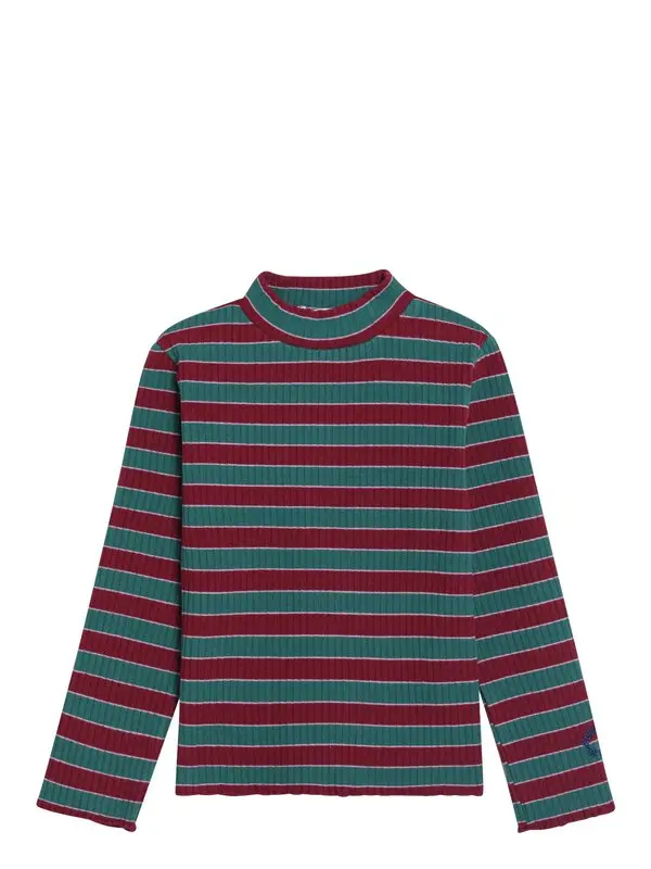 BOBO CHOSES Ribbed Striped Cotton Sweater - Multicolor