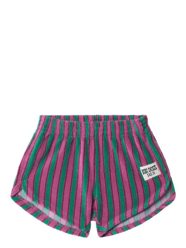 BOBO CHOSES Striped Terry Shorts - Multicolor