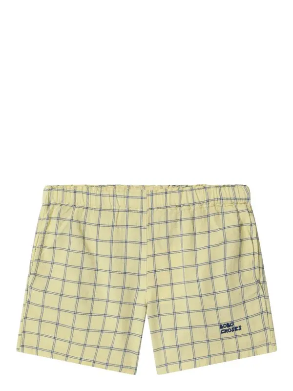 BOBO CHOSES Shorts With Check Pattern - Yellow