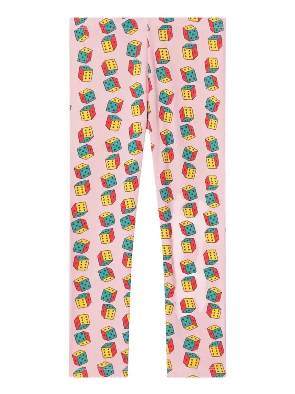BOBO CHOSES Leggings With Dice Print - Pink