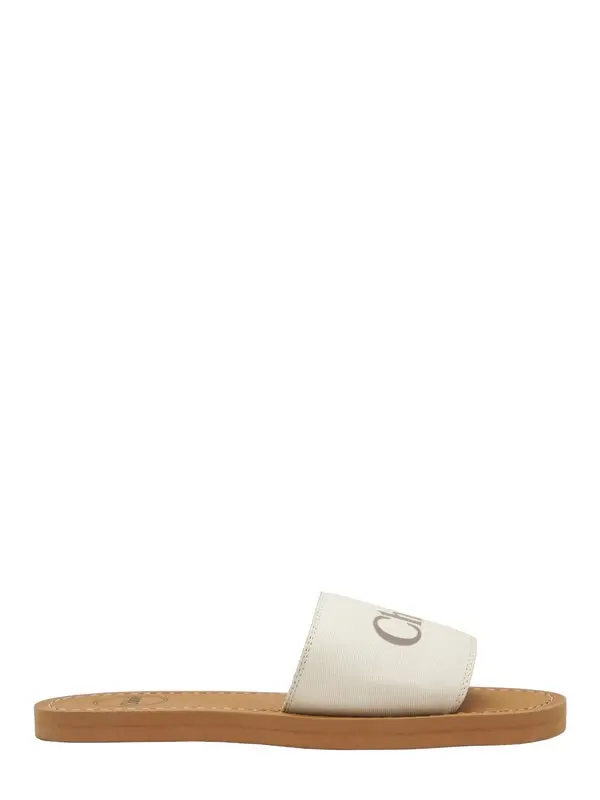 Chloé Slides With Logo - White