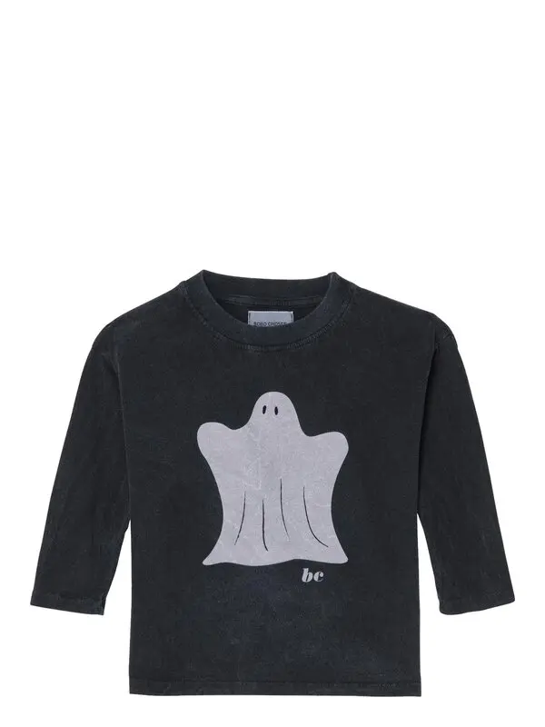 BOBO CHOSES Washed Jersey T-shirt - Black