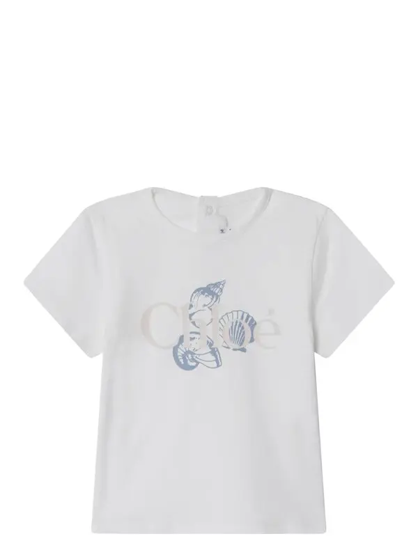 Chloé T-shirt With Logo Print - White