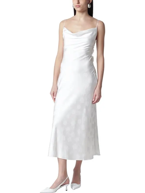 ROTATE BY BIRGER CHRISTENSEN Damask Midi Dress - White