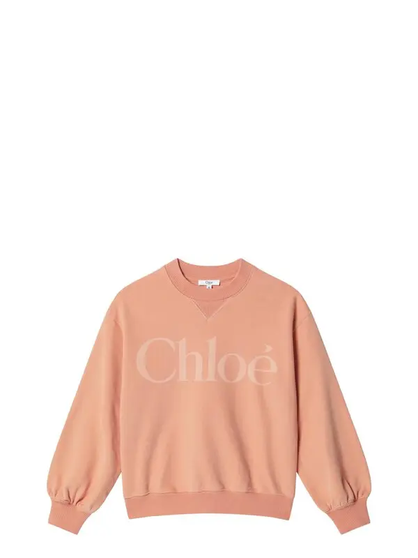 Chloé Sweatshirt With Logo - Orange