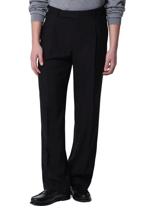 PT TORINO Virgin Wool Trousers - Black