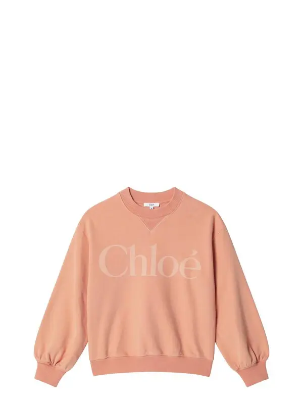 Chloé Sweatshirt With Logo - Orange
