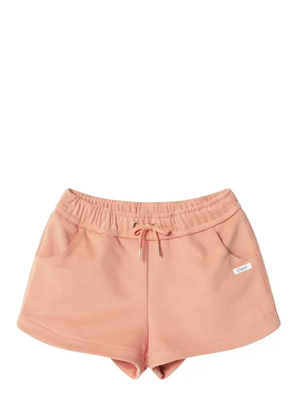 Chloé Cotton Shorts - Orange
