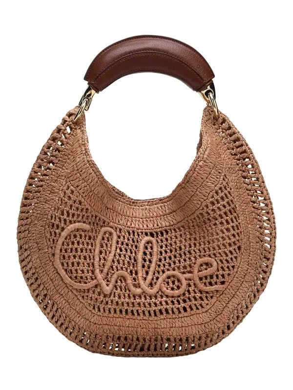 Chloé Raffia Hobo Bag - Pink