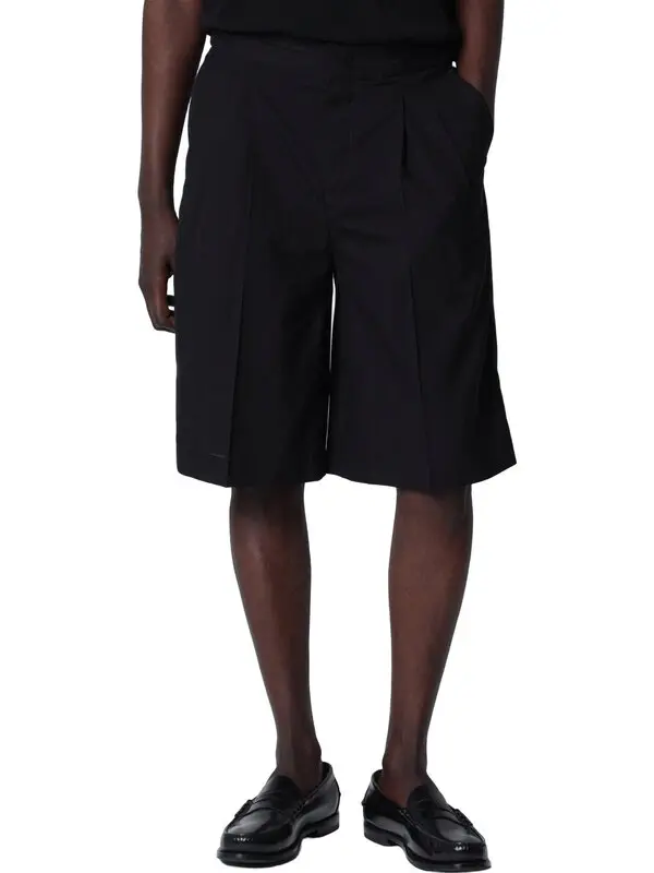 PT TORINO Cotton Bermuda Shorts - Black