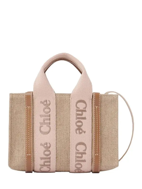 Chloé Small Woody Tote Bag - Beige