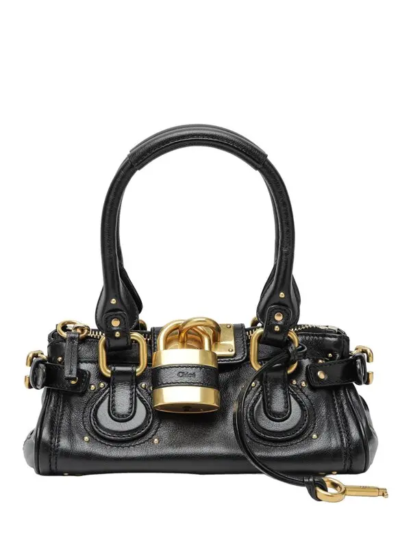 Chloé Small Paddington Leather Bag - Black