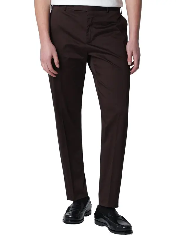 PT TORINO Cotton-blend Trousers - Brown