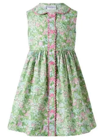 RACHEL RILEY Floral Print Button-front Dress - Green