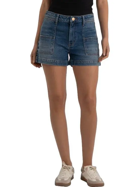 Kut From The Kloth High-waisted Denim Shorts - True Blue