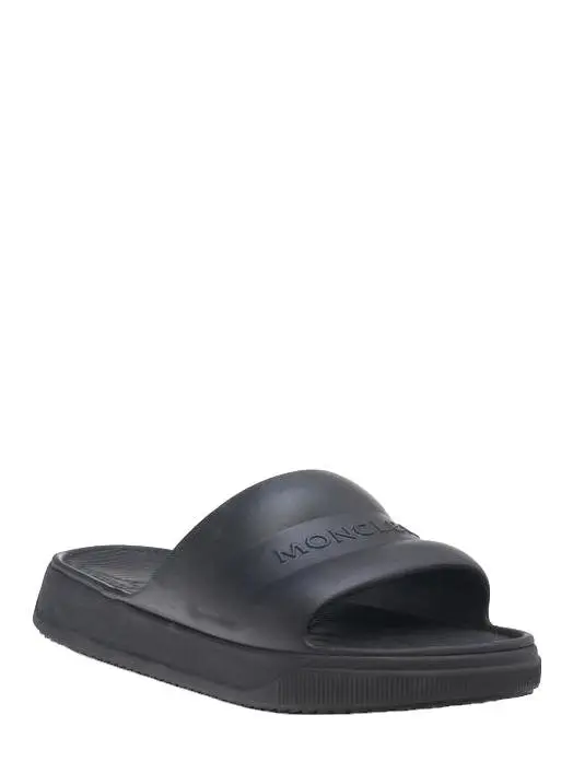 Moncler Logo Slide Sandal - Black