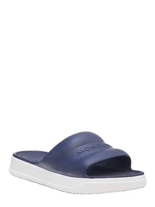 Moncler Logo Slide Sandal - Blue