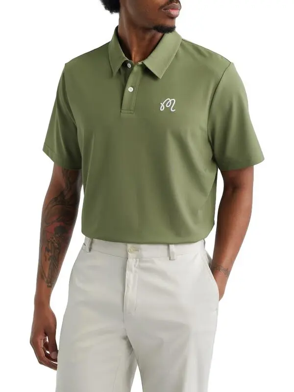 MALBON Fairway Polo - Olivine