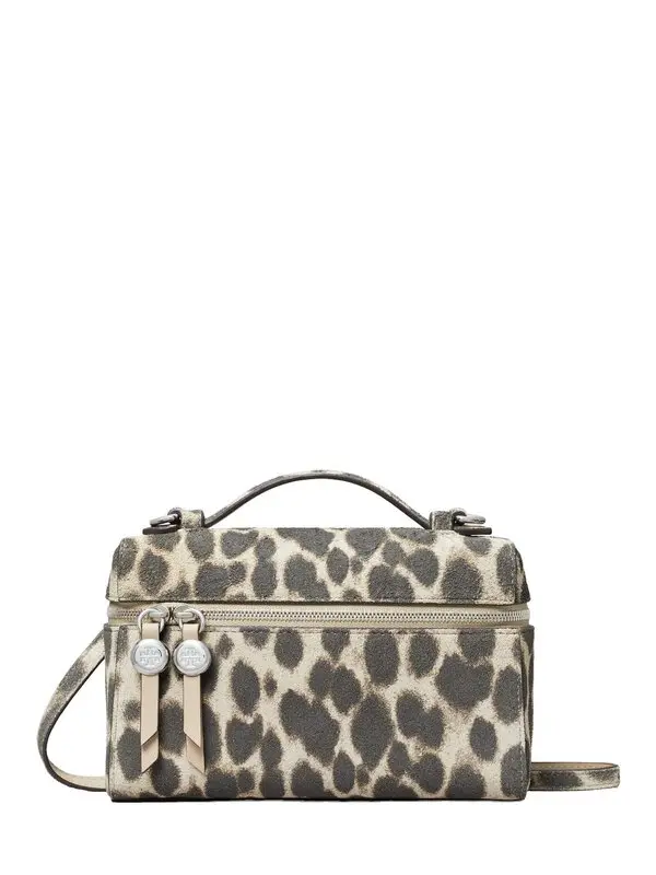 Tory Burch Suede Top Handle Bag - Cheetah Spots
