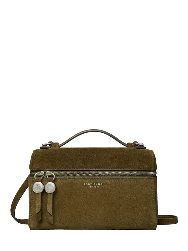 Tory Burch Suede Top Handle Bag - Leccio