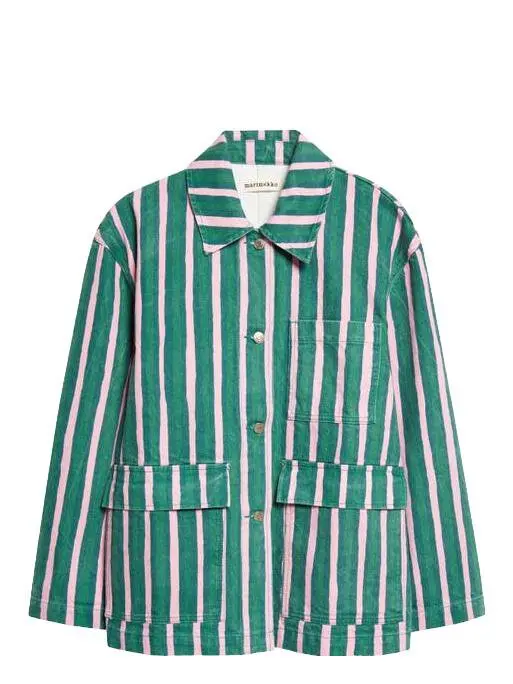 Marimekko Piccolo Stripe Jacket - Green Pink