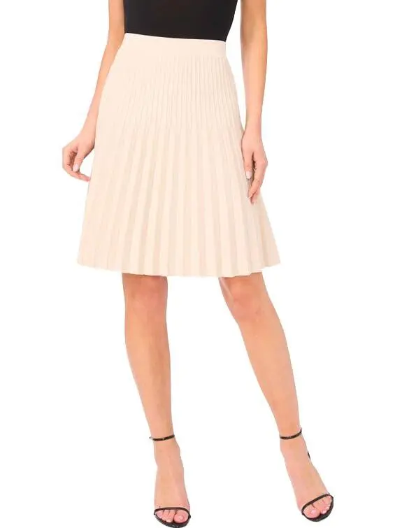 Halogen Pleated Knit Skirt - Birch