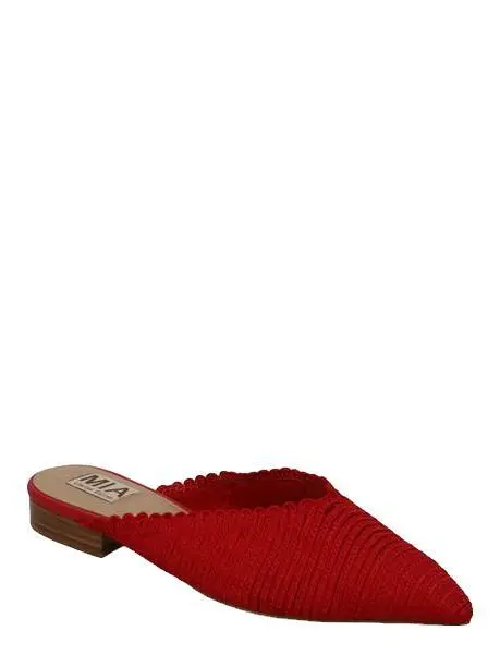 Mia Abia Pointed Toe Mule - Red