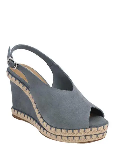 Mia Marjori Slingback Espadrille Wedge Sandals - Denim Sued