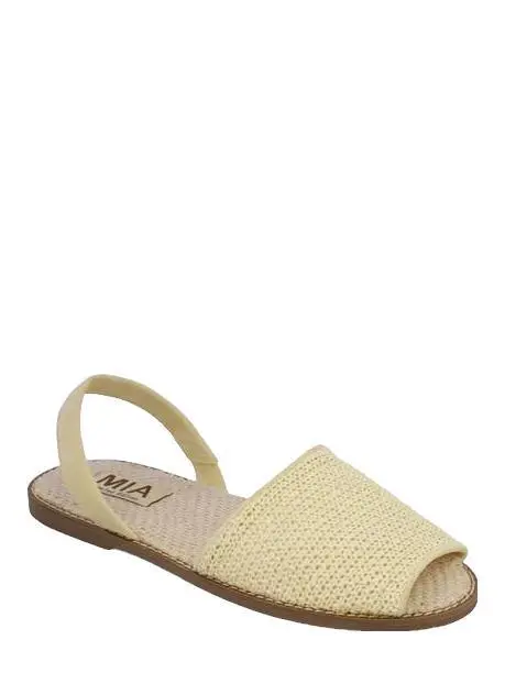 Mia Brazil Slingback Sandal - Butter/yellow Woven