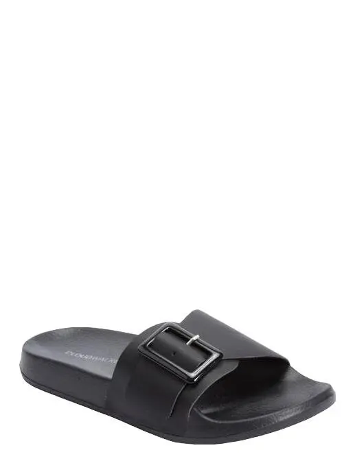 COMFORTVIEW Eva Slip-on Slide Sandals With Adjustable Buckle - Black