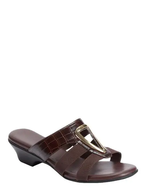 COMFORTVIEW The Casey Slip On Mule - Chocolate