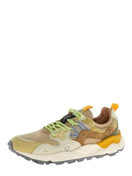 FLOWER MOUNTAIN Yamano 3 Sneaker - Beige/yellow